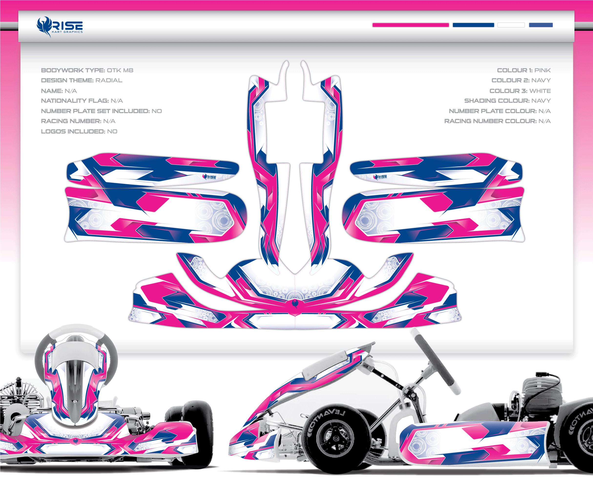 OTK M8 - Go Kart Racing Graphics Kit - Customisable to Suit Cadet Tony ...