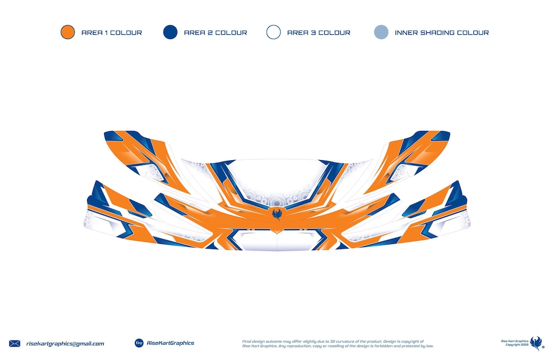 Eurostar Dynamica Nosecone Decal go Kart Graphics customisable Suits ...