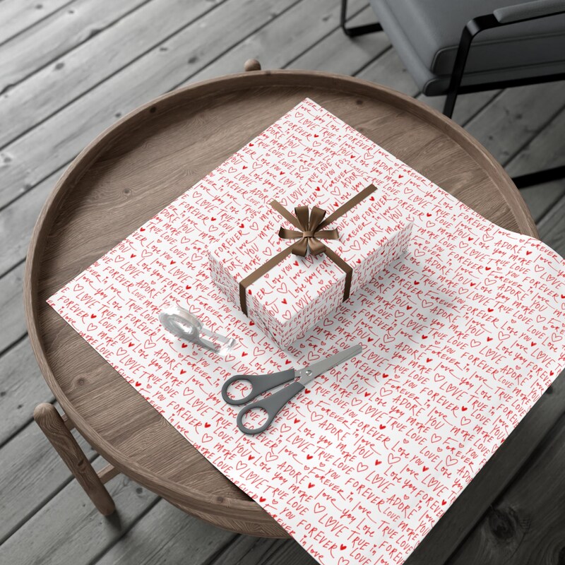 Romantic Wrapping Paper - Etsy