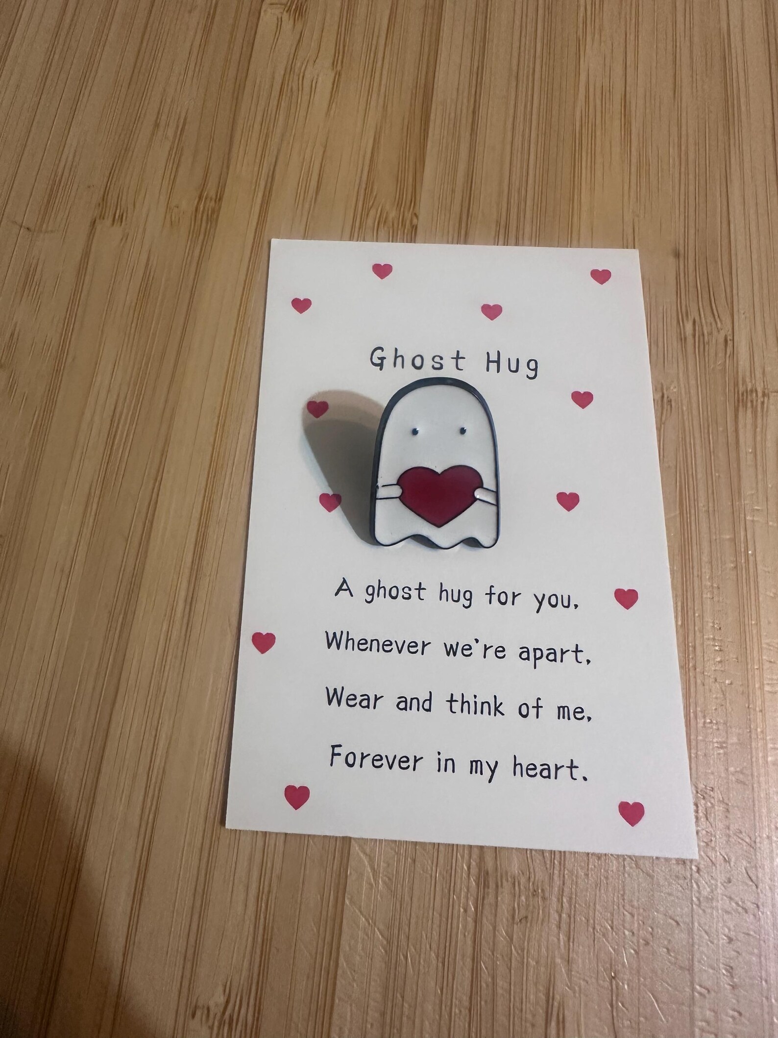Halloween Ghost Pocket Hug Pin: Keepsake Gift With Card - Etsy