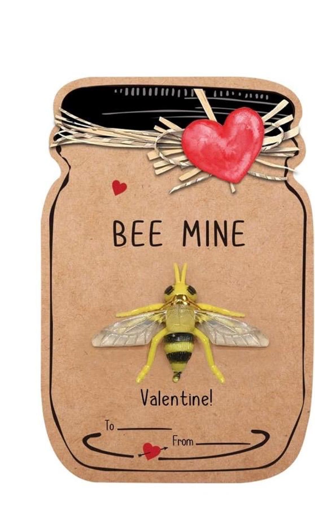 Valentine’s Day Love Bug Cards and Toy Bug, Classroom Gifts, Valentines ...