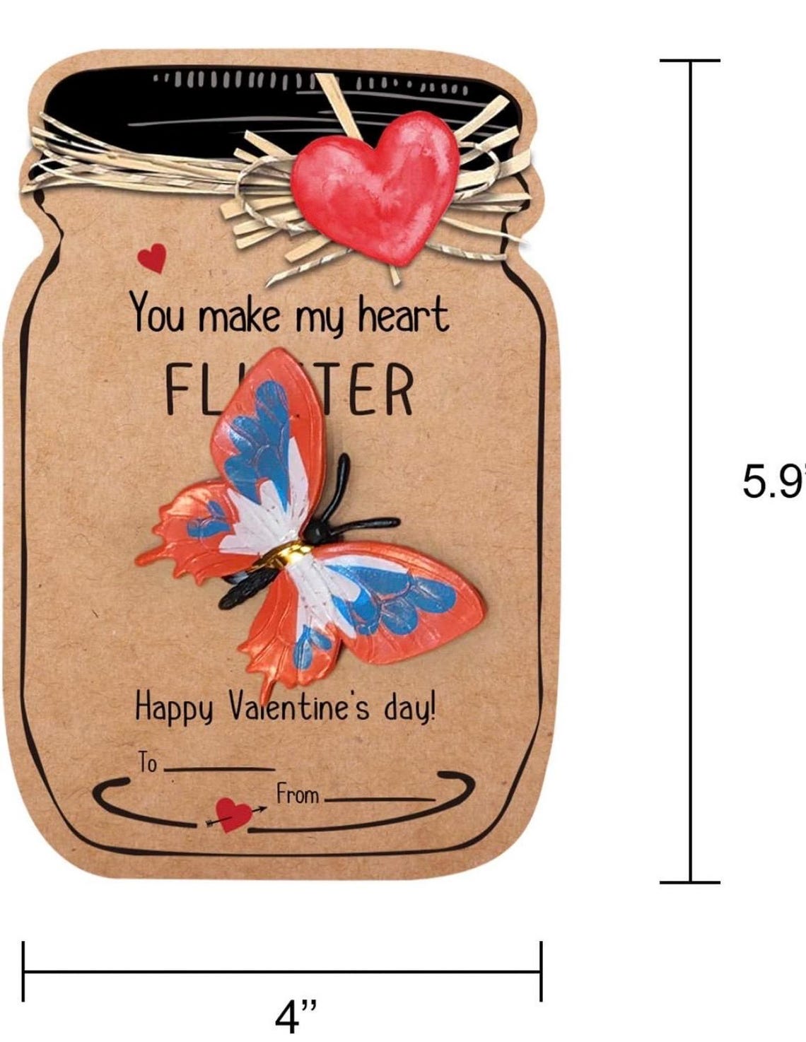 Valentine’s Day Love Bug Cards and Toy Bug, Classroom Gifts, Valentines ...
