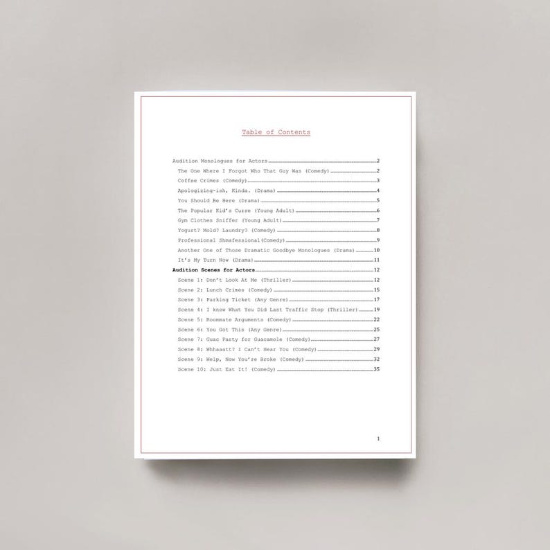 20 Audition Scripts for Actors: Monologues & Scenes for Practice and ...