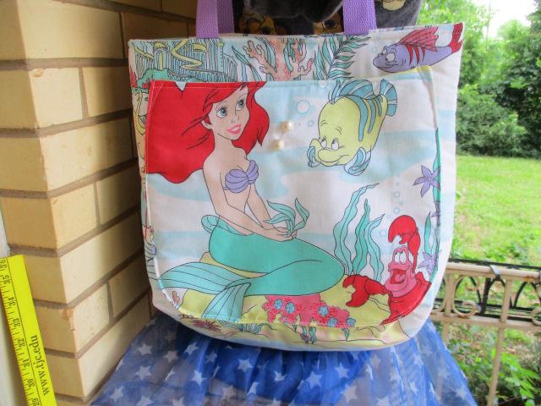 Little Mermaid Tote Bag New Handmade Up-cycled - Etsy