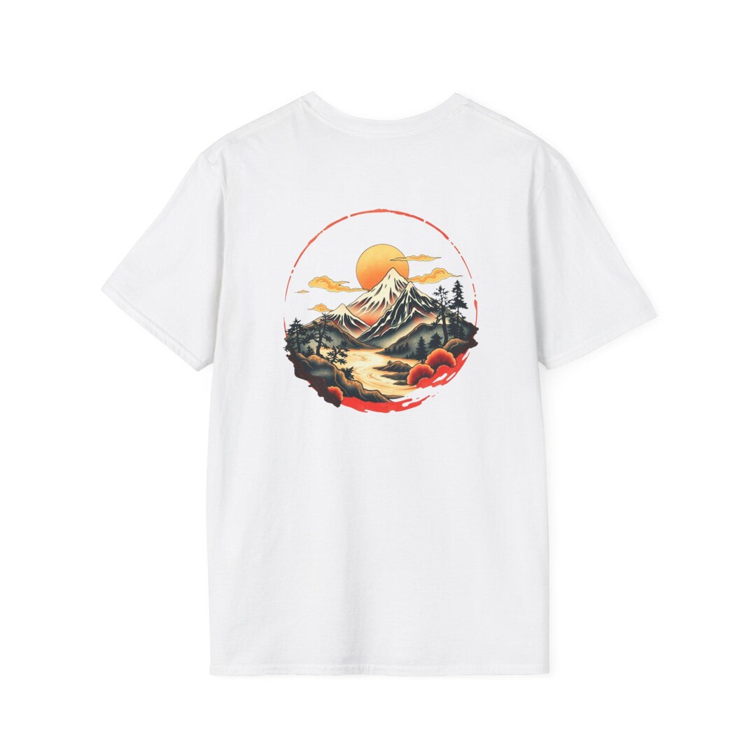 Japanese Style Unisex Softstyle T-shirt, Asian Graphic Tee, Men's Women ...