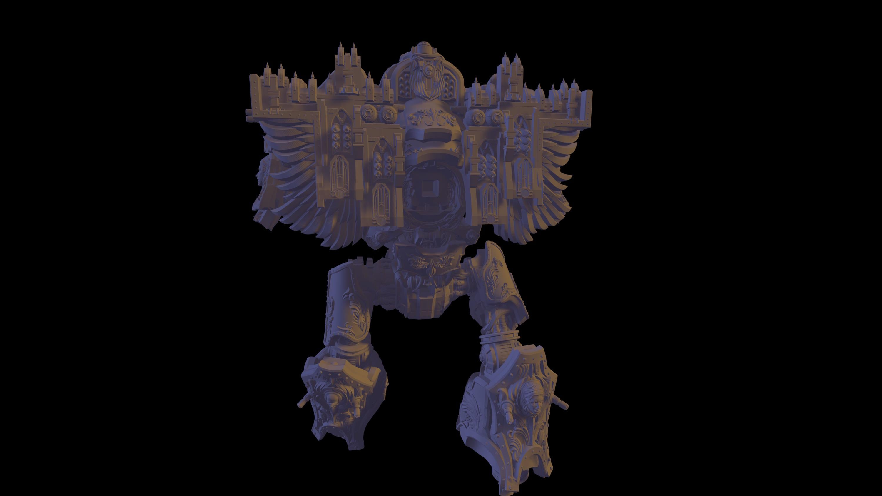 The Walking Cathedral – Modular Weapons & Multiple Sizes {by 3dartguy ...