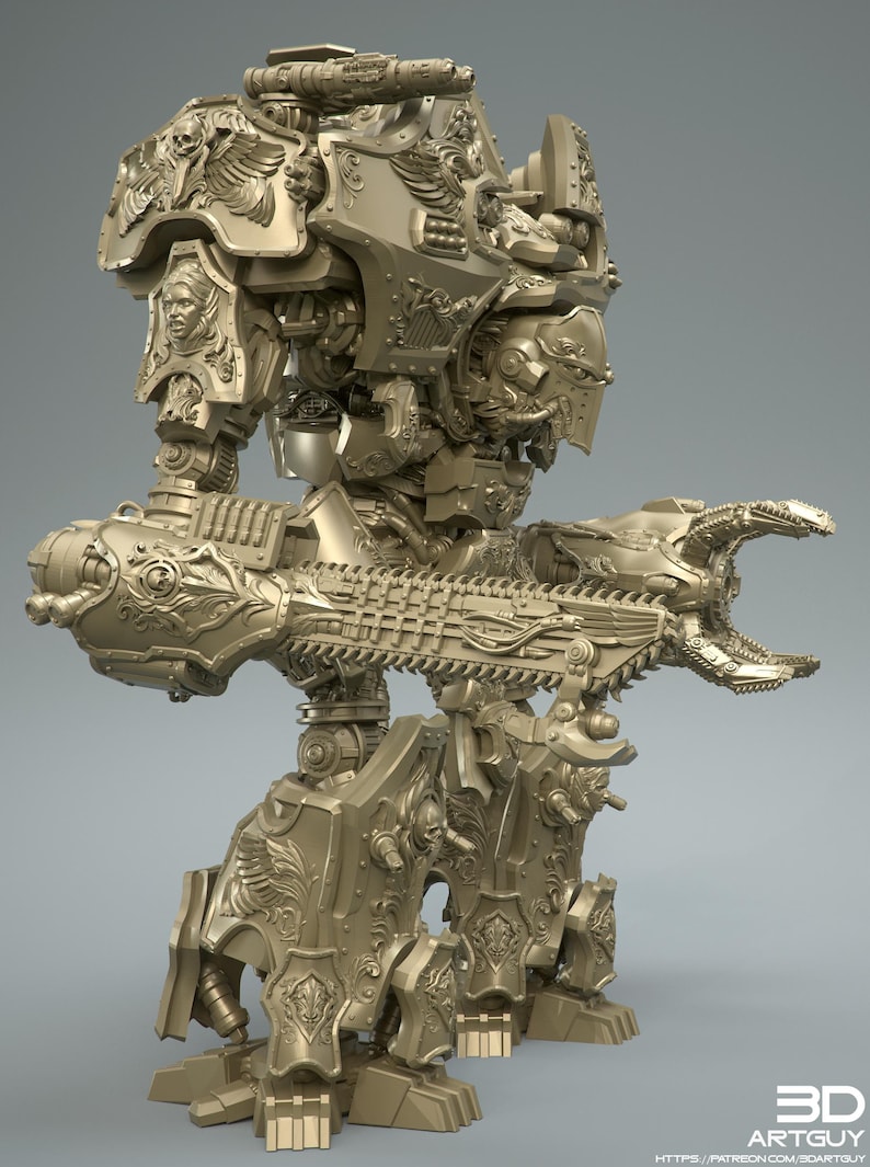 The Walking Cathedral – Modular Weapons & Multiple Sizes {by 3dartguy ...