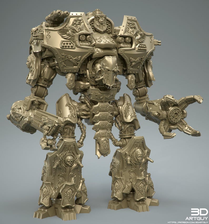 The Walking Cathedral – Modular Weapons & Multiple Sizes {by 3dartguy ...