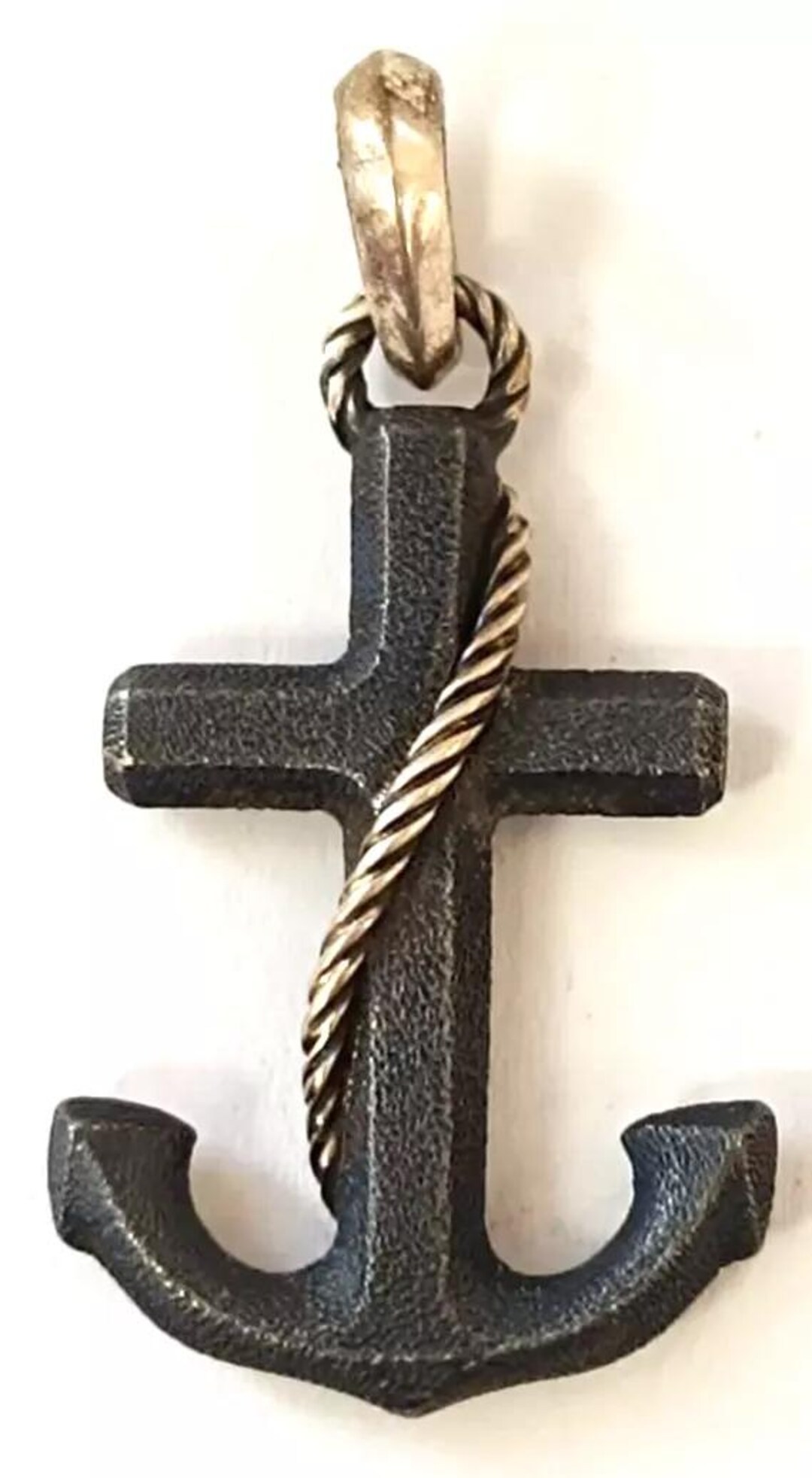 David Yurman Sterling Silver Maritime Ship Sea Rope Anchor Pendant - Etsy