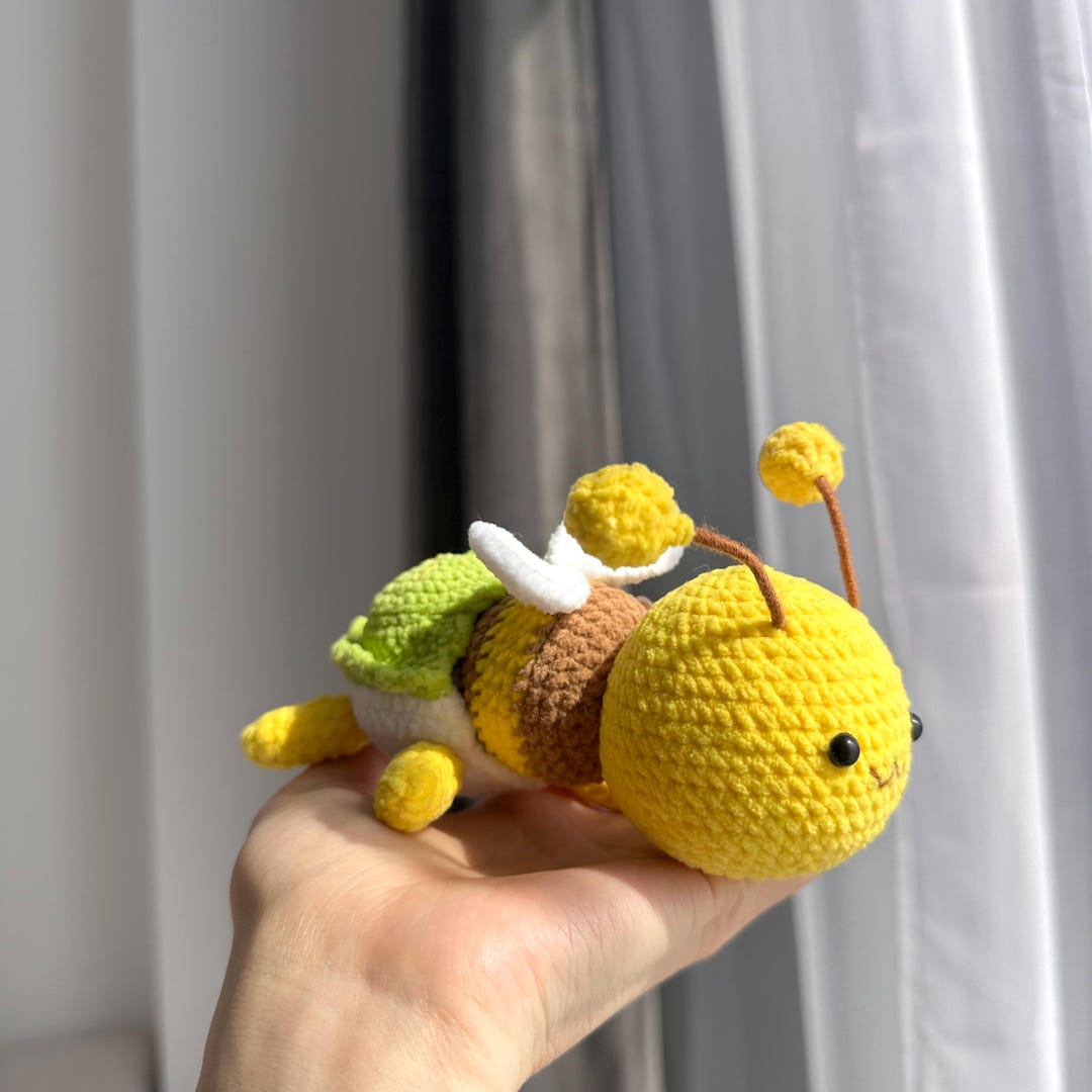 Handmade Bee Turtle Plush | Unique & Creative Design | Detachable Shell ...