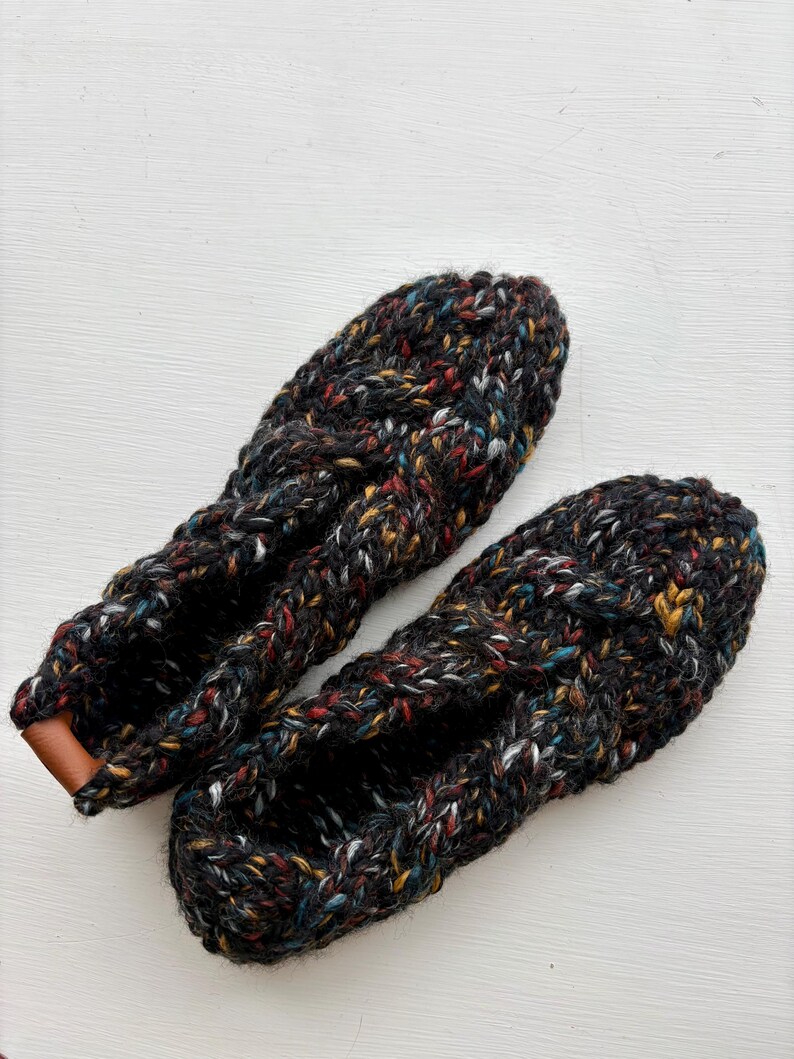 Cozy Cable Knit Slippers - Etsy