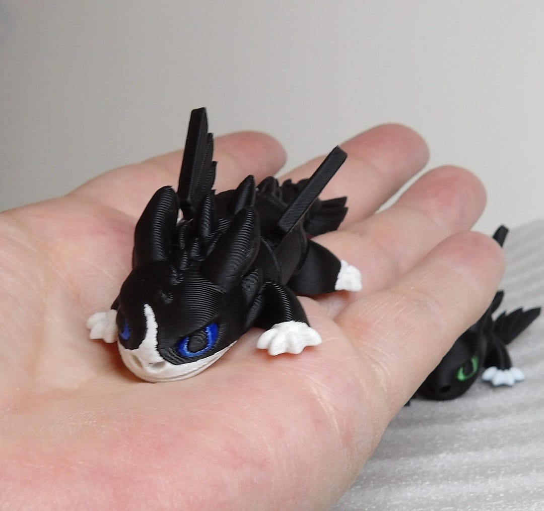 Articulated Night Fury Family Set of 3 - Free Gift With Purchase - Etsy