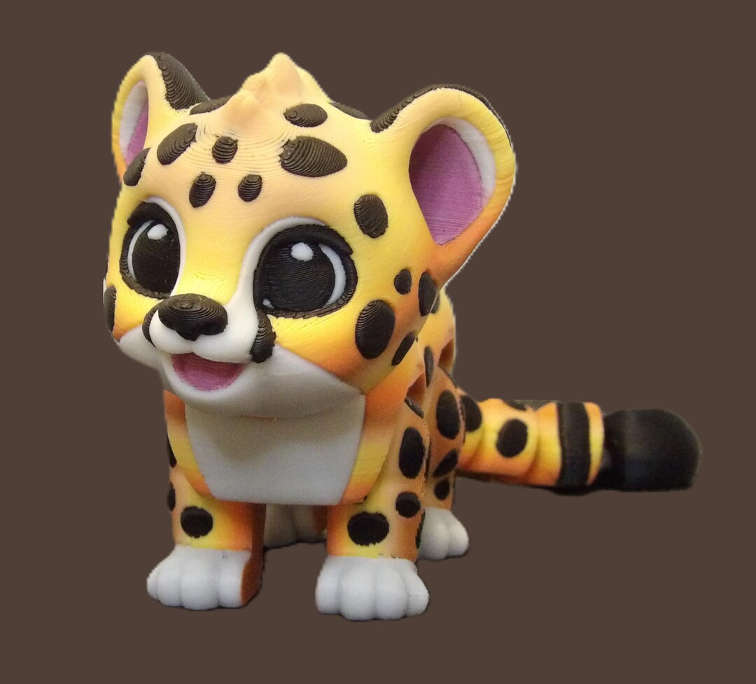 Fun Flexi Fidget Baby Cheetah - Articulated - Free Gift With Purchase ...