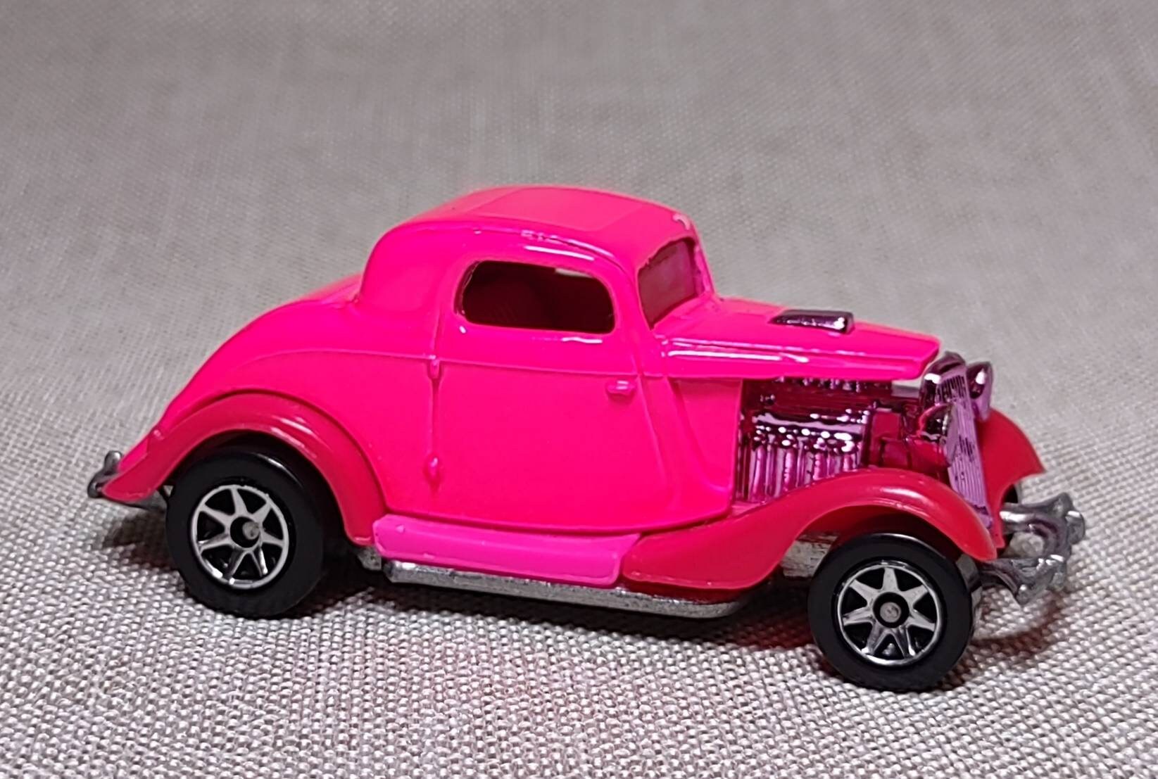 Hot Wheels '34 Ford Coupe 3 Window #196 Hot Rod 1991 Release Purple and ...