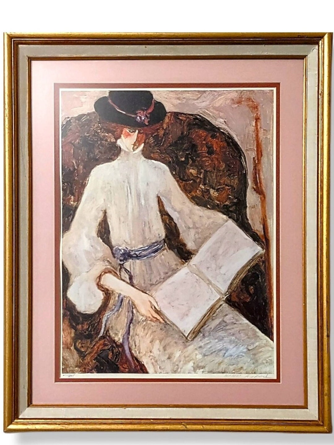 Vintage Print Limited Edition 271/875 Signed Barbara A Wood Lithograph ...