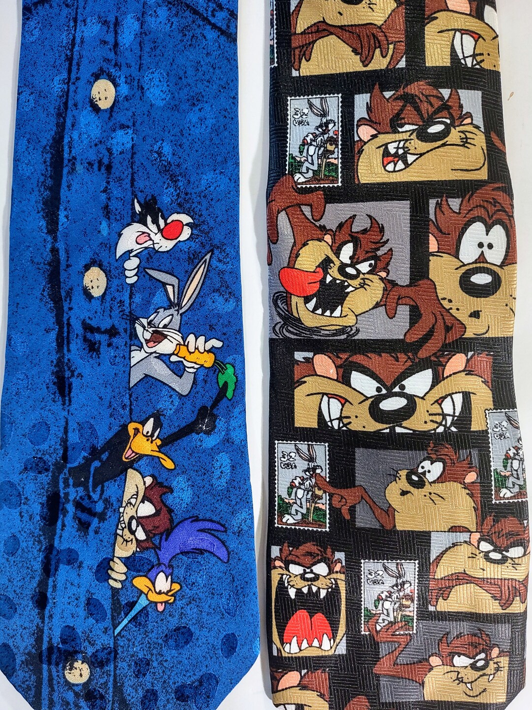 Neckties Ties Silk Looney Tunes Cartoon Animation Warner Brothers TAZ ...