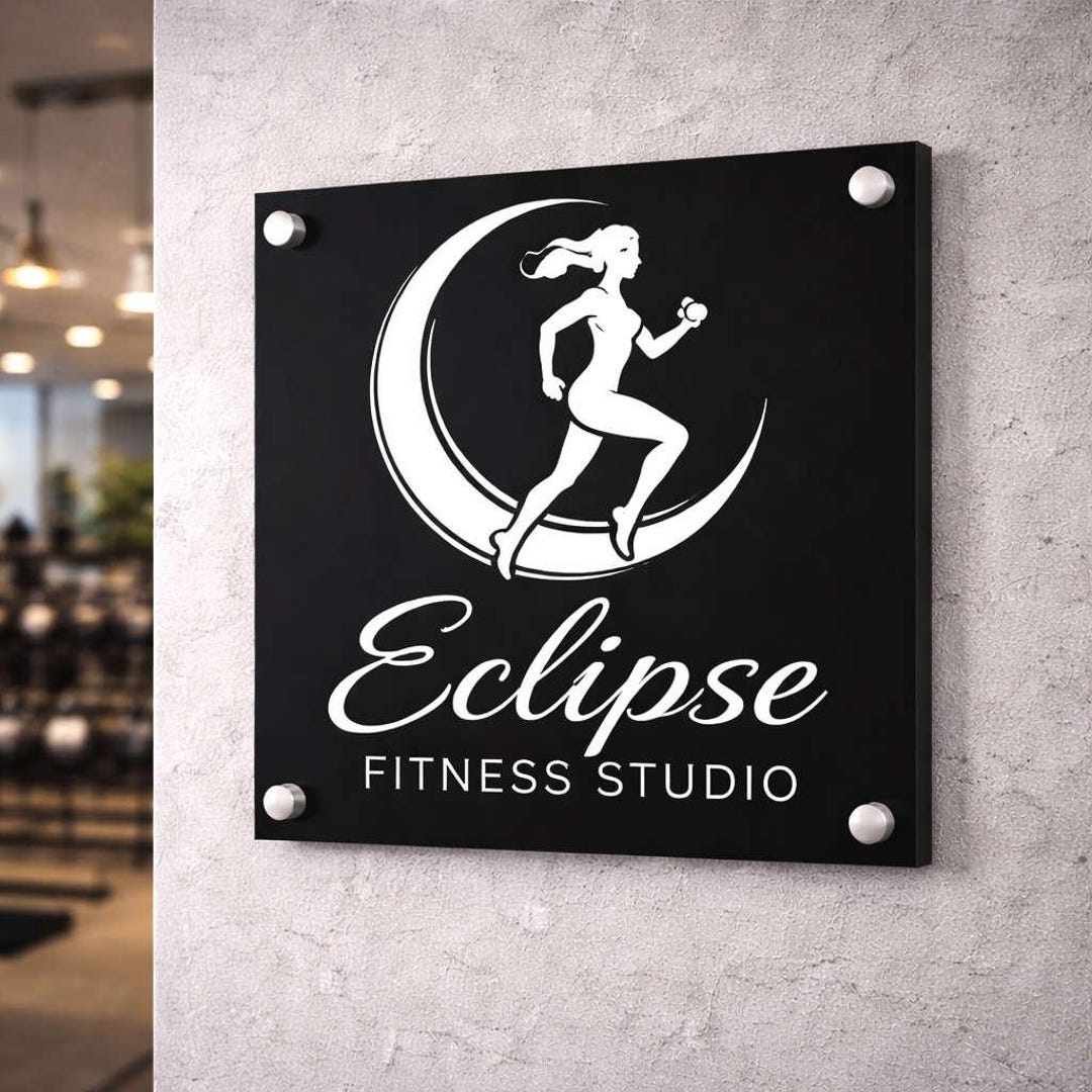 Personalized Acrylic Sign – Custom Text or Logo for Business, Weddings ...