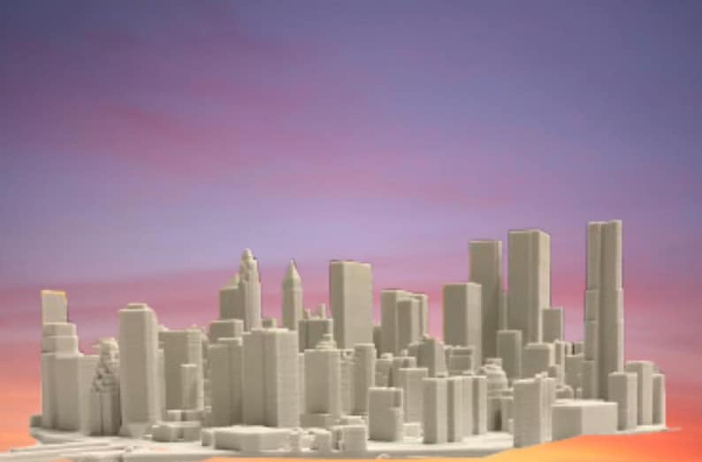 Massive 3D Printed Manhattan Map - Etsy