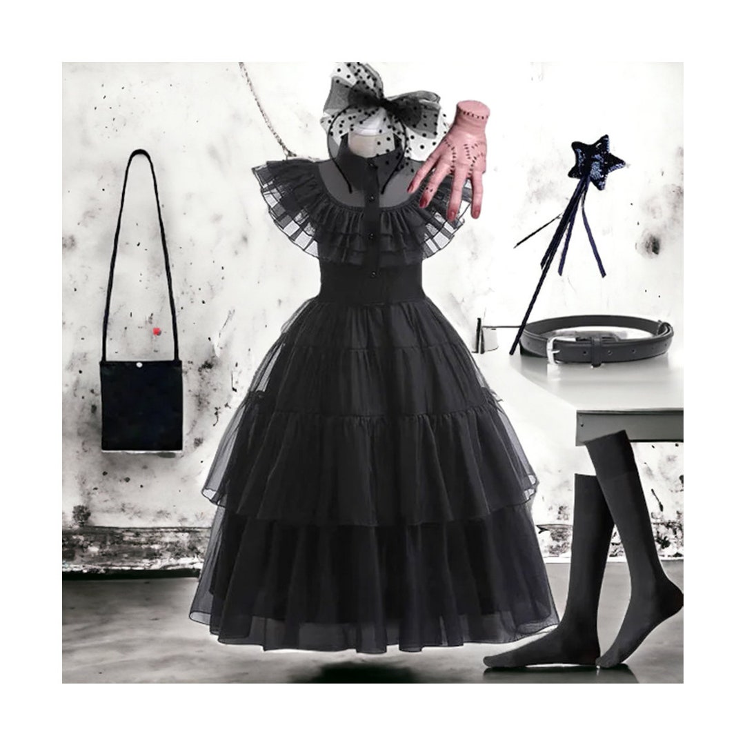 Kids Girl Wed Costume Girl Wed Ad.dams Ball Gown Dress Girl - Etsy