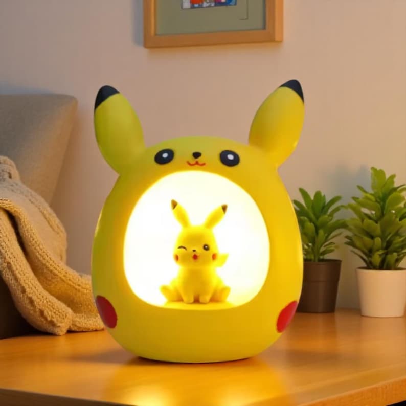 Pokémon Pikachu Night Lamp - Night Light for Children | Soft Light for ...