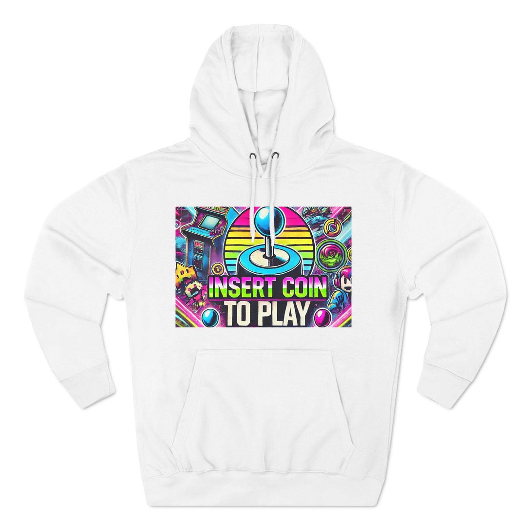 Retro Arcade Collage 'insert Coin to Play' T-shirt Neon Hyperpop ...