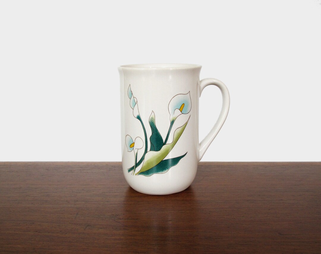 Vintage Peace Lily Mug Korea - Etsy