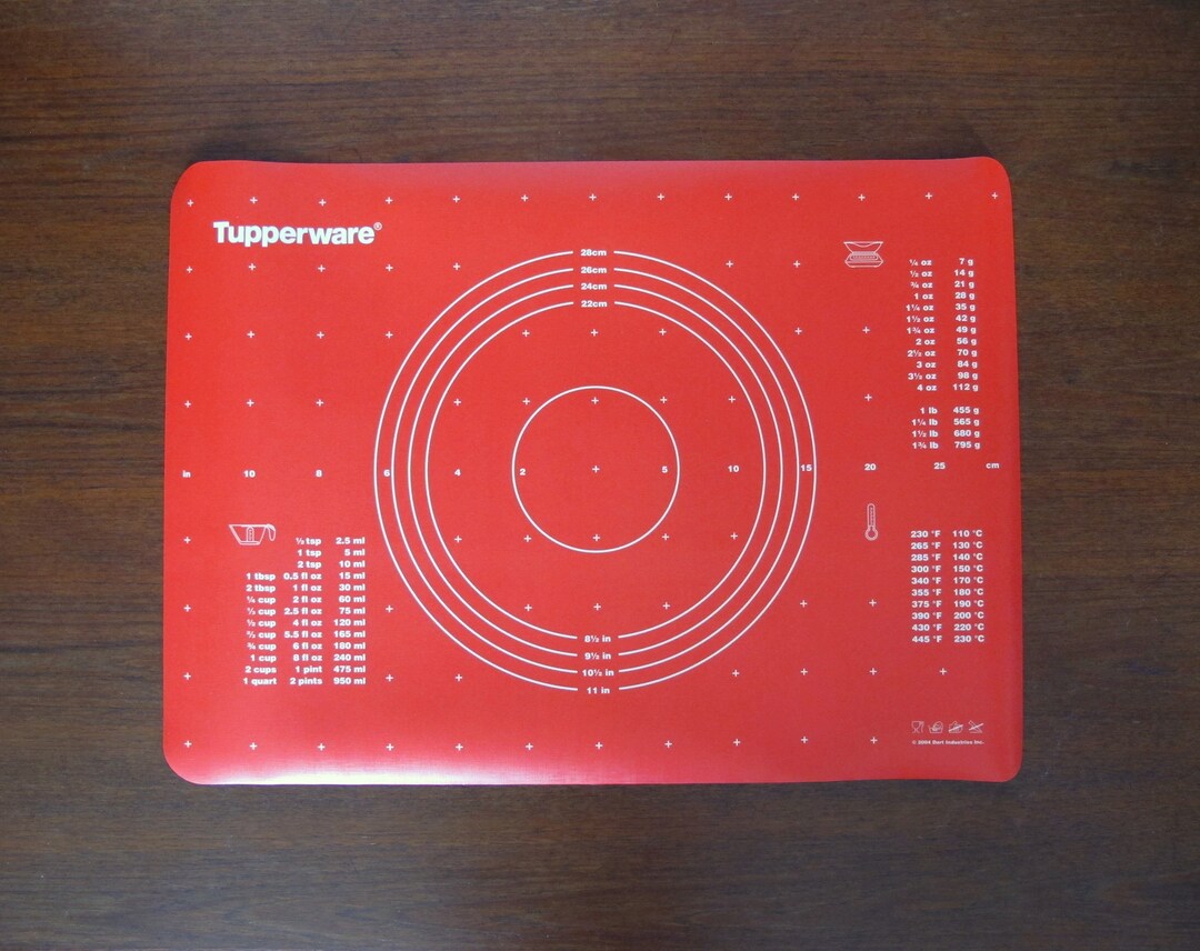 Tupperware Pastry Mat Pastry Template Germany 2004 - Etsy