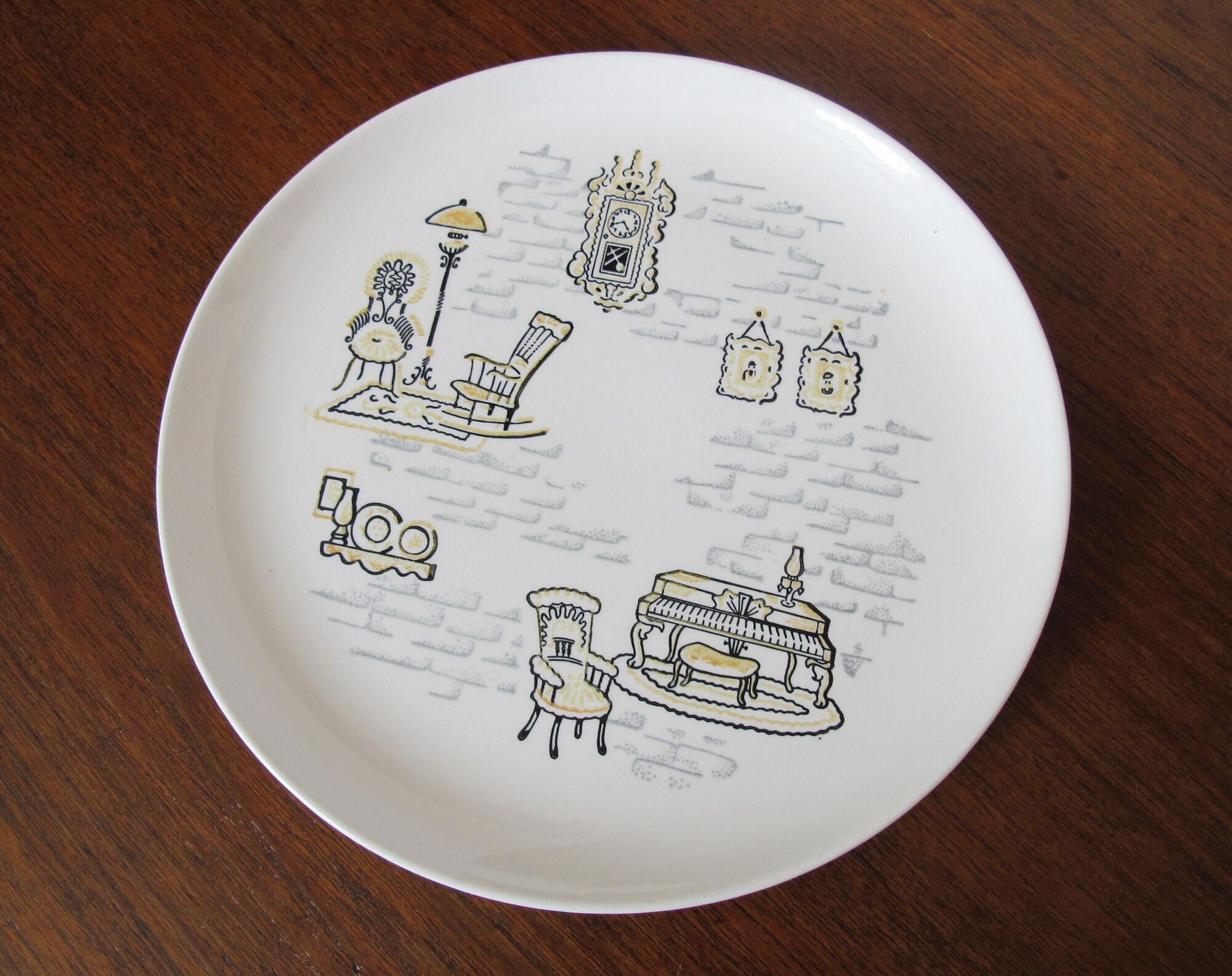 1950s Dinner Plate by Stetson Marcrest Gay Nineties Pattern - Etsy