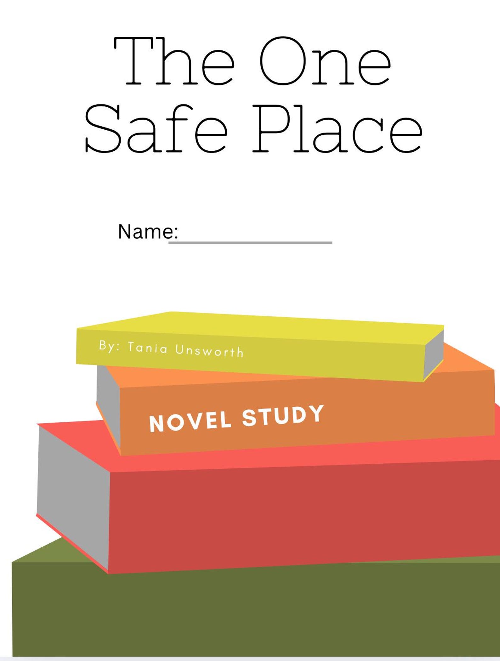 The One Safe Place Novel Study. Includes Author Exploration, POV, Theme ...