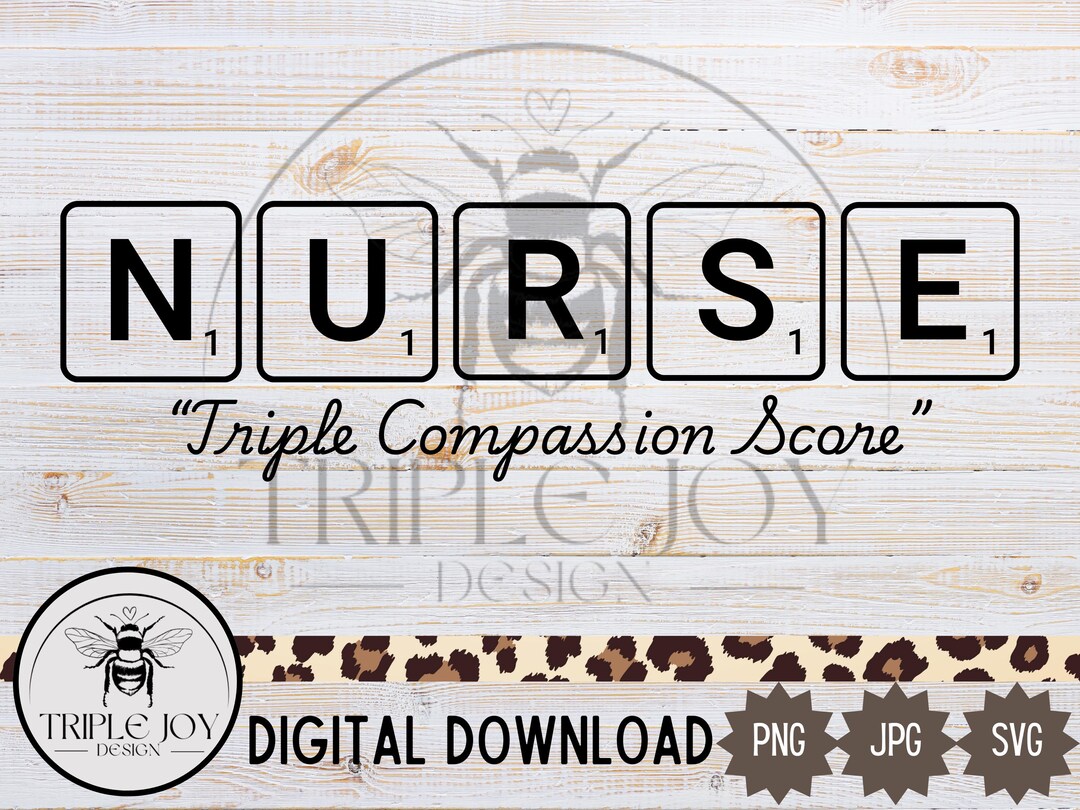 Nurse Scrabble Letters SVG, JPG, PNG, Digital Download for Registered ...