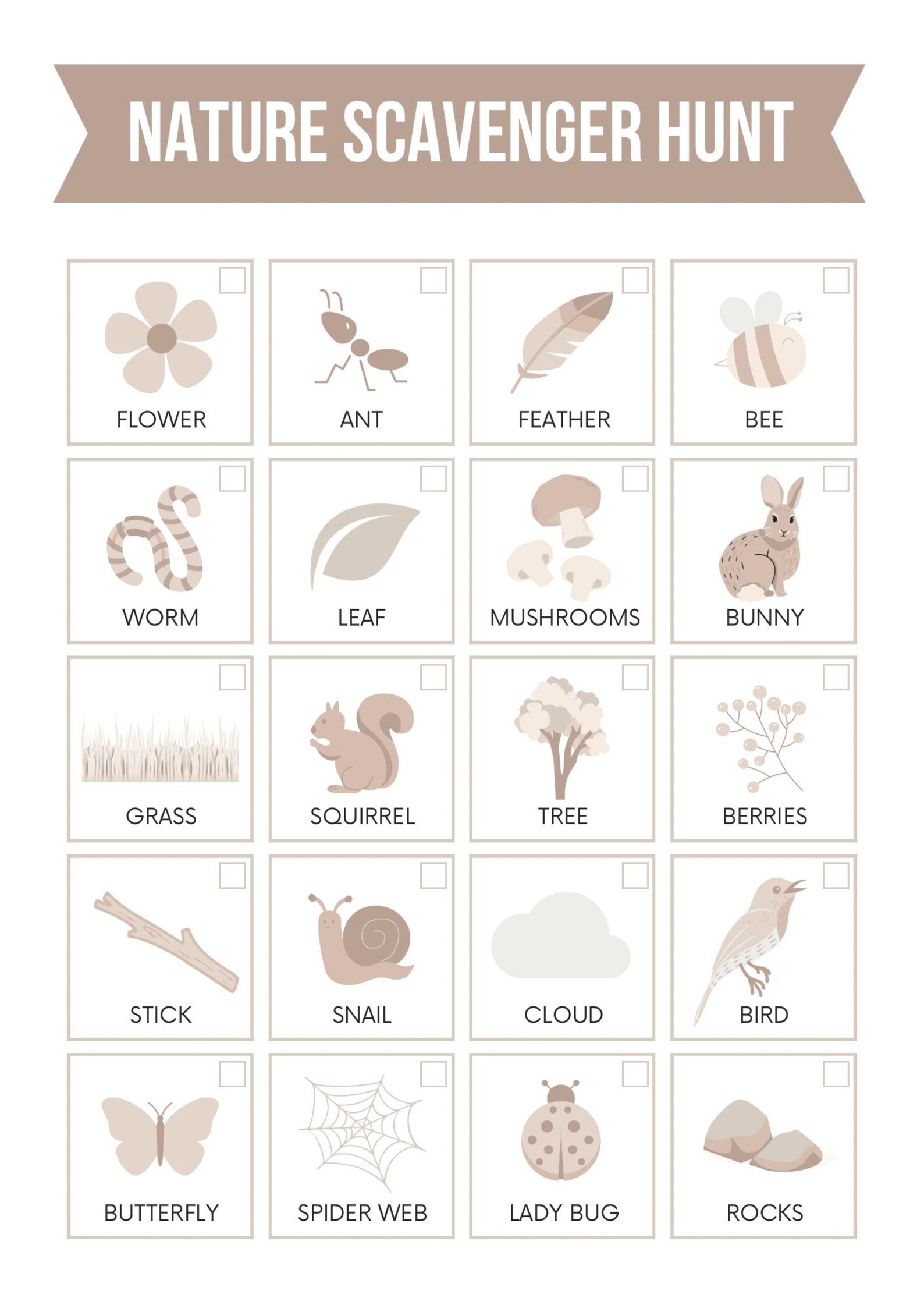 Kids Scavenger Hunt Bundle, Scavenger Hunt for Kids, Children’s ...