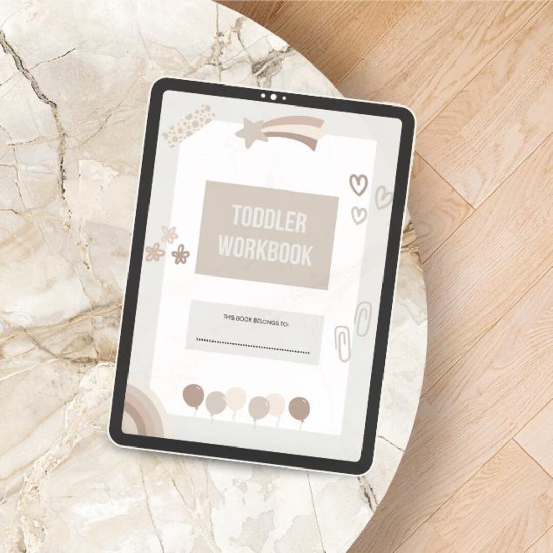 Toddler Learning Workbook | Printable Early Learning PDF | ABC, Numbers ...