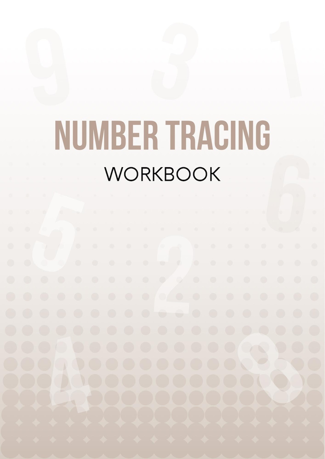Number Tracing Workbook, Tracing Numbers Workbook, Trace Number Pre-k ...