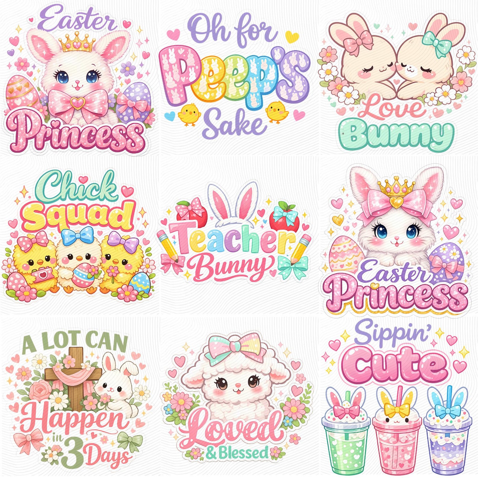 9+ Easter Mega Bundle Png, Easter Png Bundle, He is Risen Png, Easter ...
