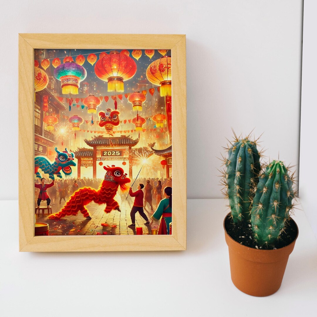 Chinese New Year Wall Art , Instant Digital Download , Art Chinese ...