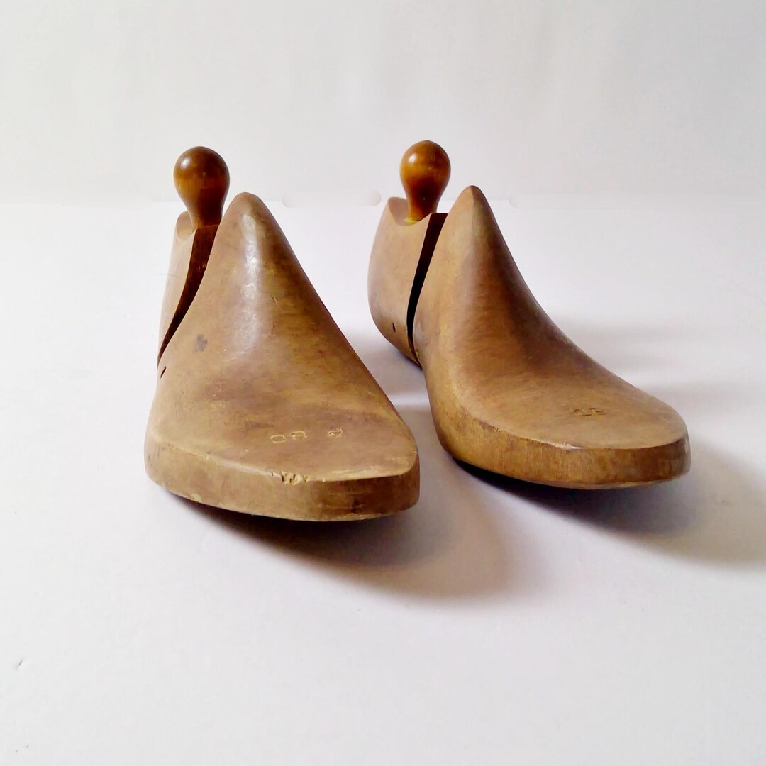 Vintage Wood and Metal Shoe Tree Forms Lasts Pair - Etsy