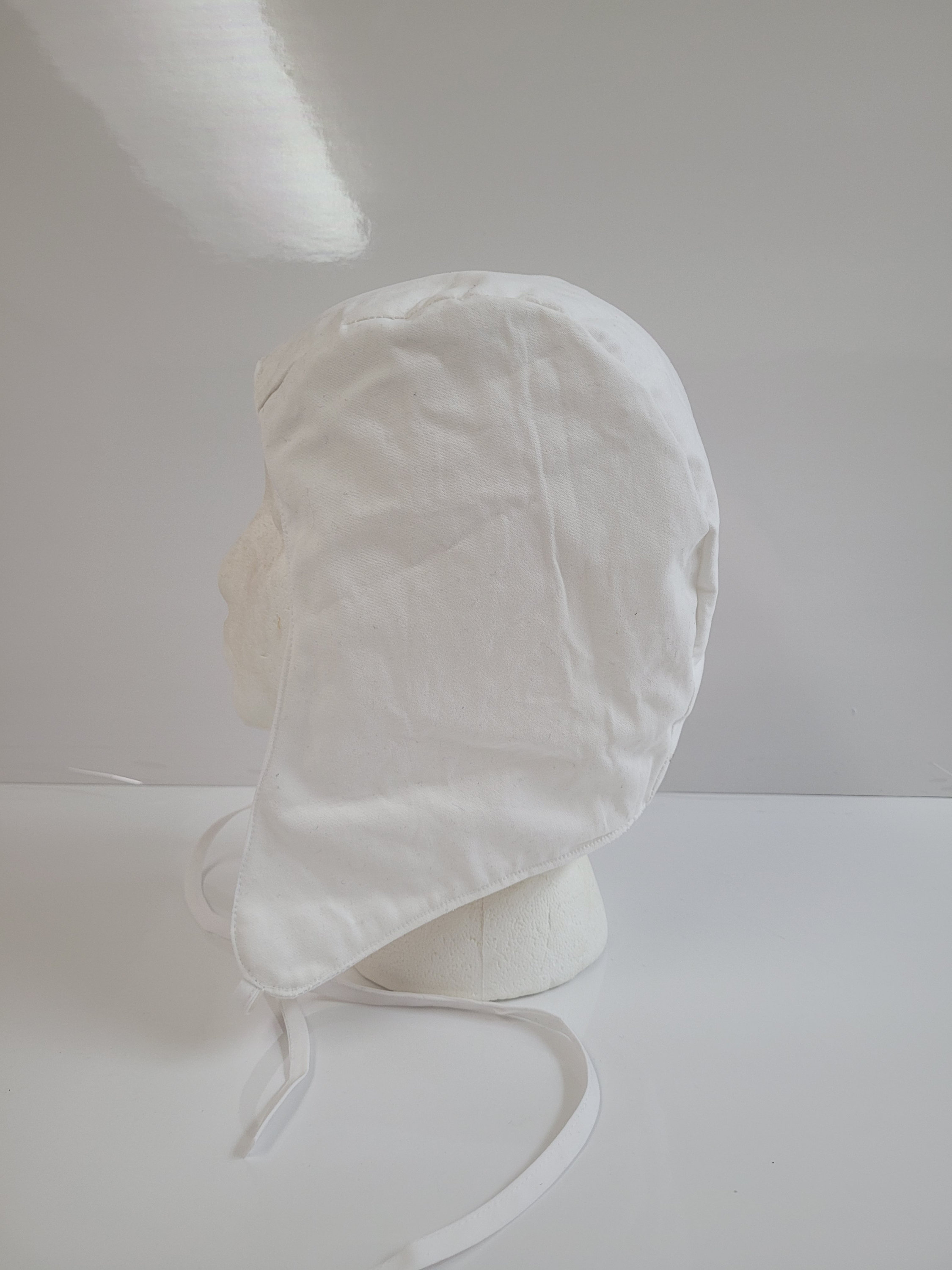 White Cotton Biggins Arming Cap, Renaissance Costume, Tudor Medieval ...