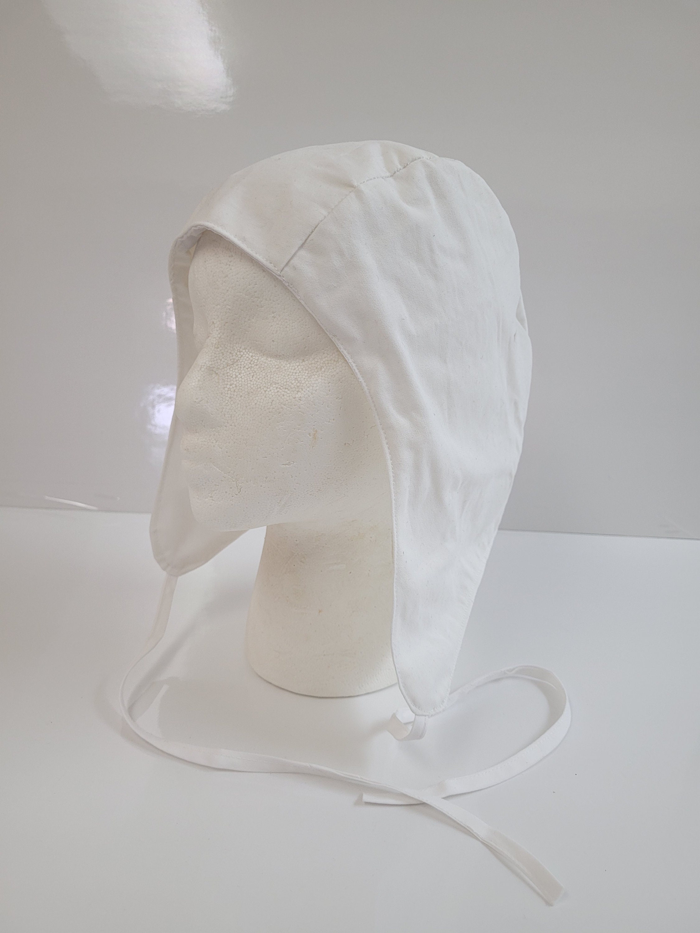 White Cotton Biggins Arming Cap, Renaissance Costume, Tudor Medieval ...