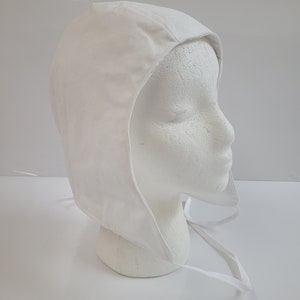White Twill Cotton Biggins Arming Cap, Renaissance Costume, Tudor ...