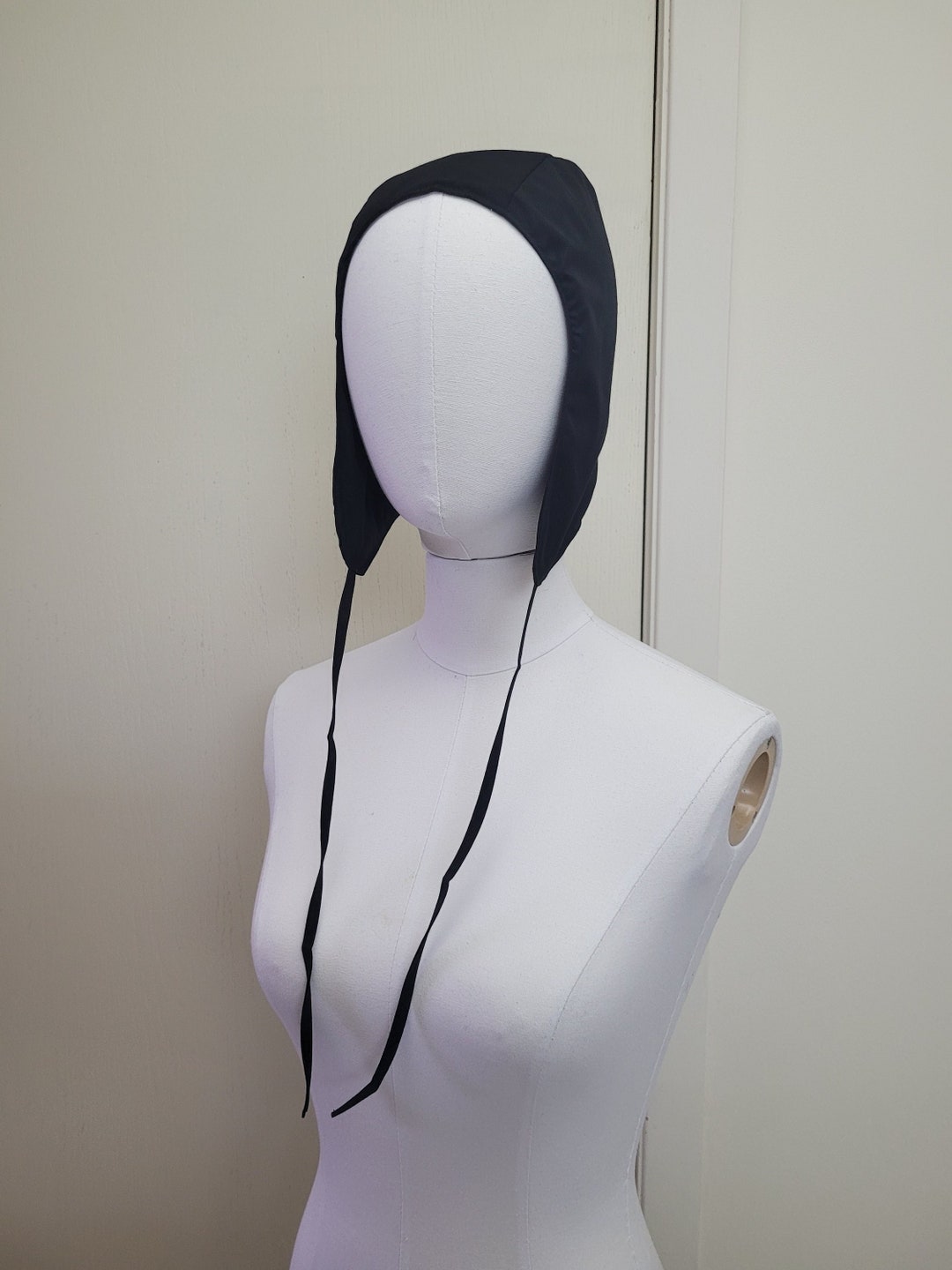 Black Cotton Biggins Arming Cap, Renaissance Costume, Tudor Medieval ...