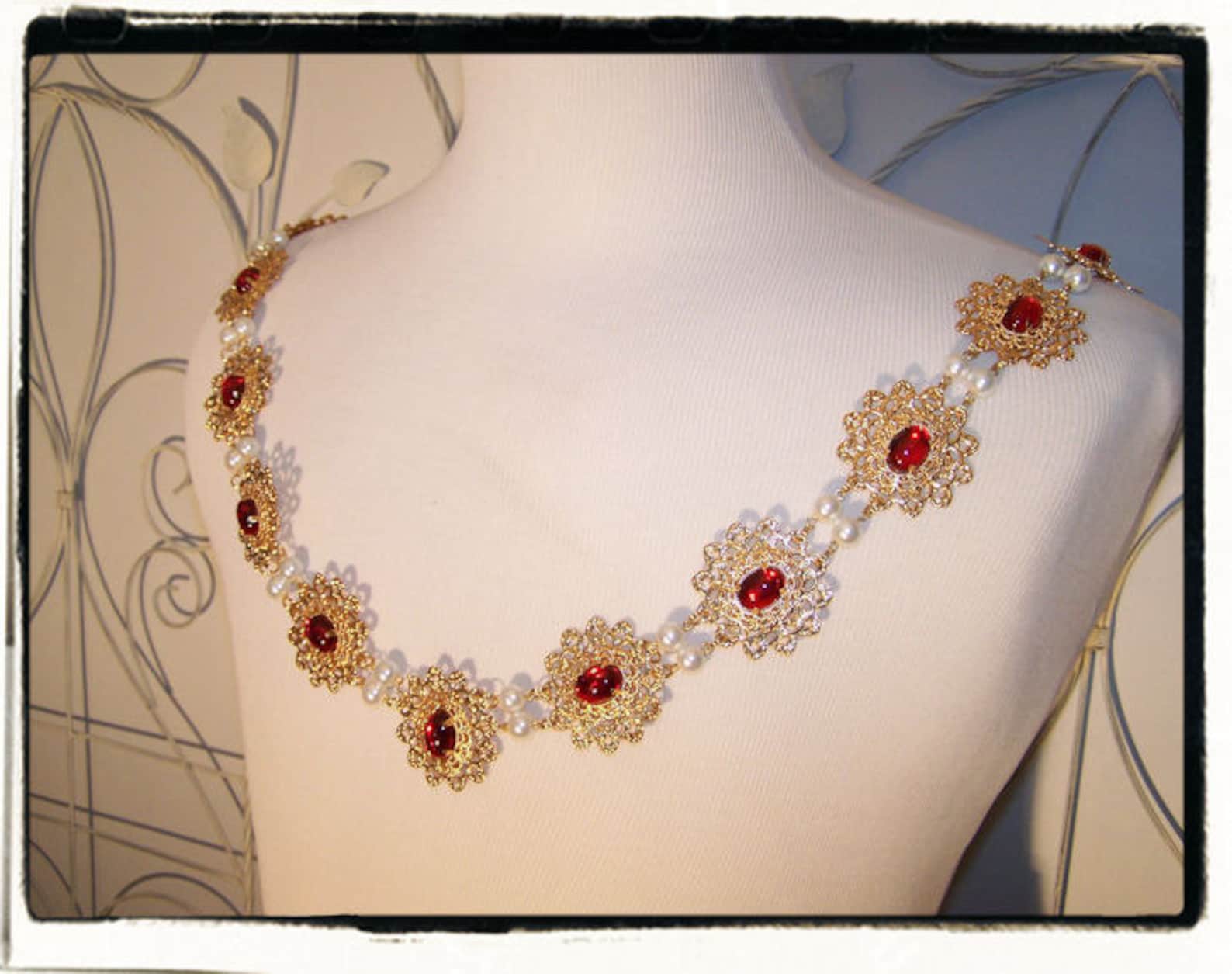 GOLD Mens Tudor Chain of Office, Neck Wear Livery Collar, Renaissance ...