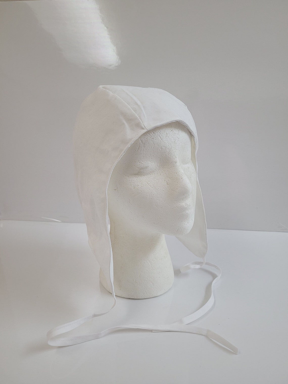 White Cotton Biggins Arming Cap, Renaissance Costume, Tudor Medieval ...