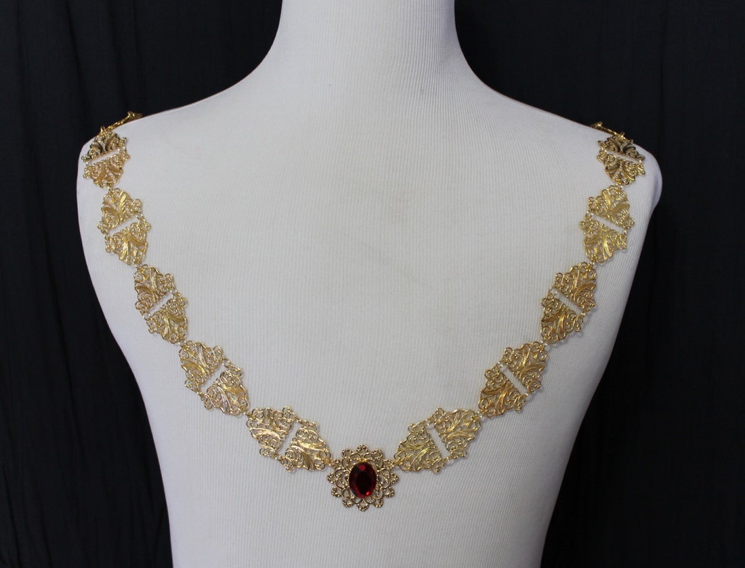 Gold Tudor Chain of Office, Livery Collar, Madrigal Renaissance Costume ...