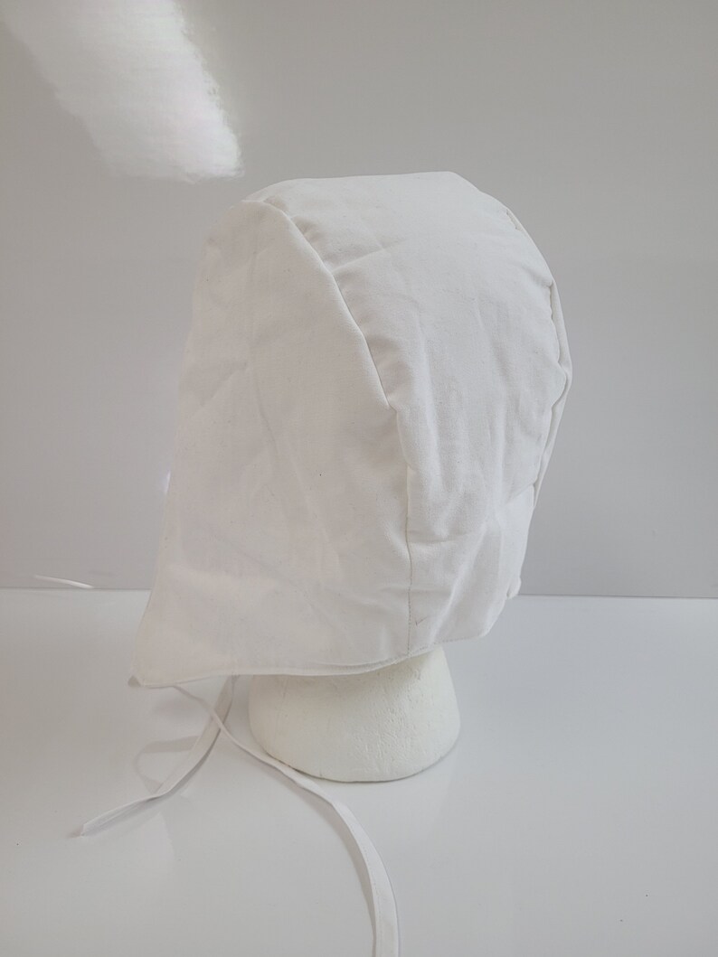 White Cotton Biggins Arming Cap, Renaissance Costume, Tudor Medieval ...