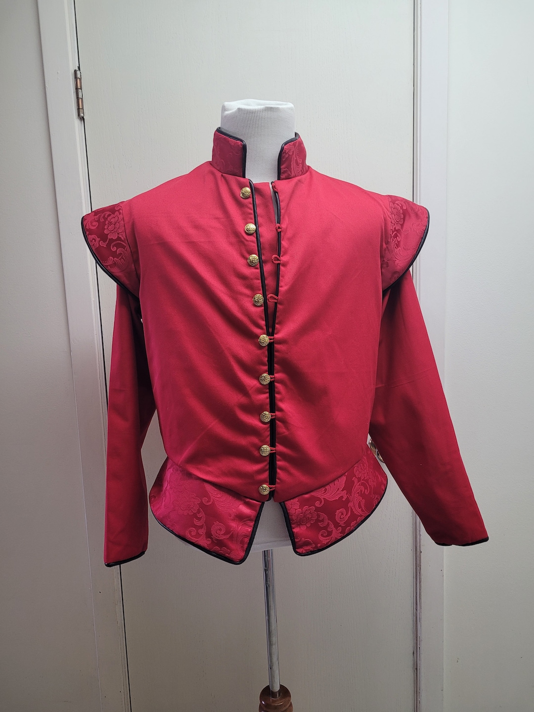 Size Large Chest 44" Scarlet Red Tudor Doublet, the Tudors King Henry ...