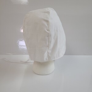 White Twill Cotton Biggins Arming Cap, Renaissance Costume, Tudor ...