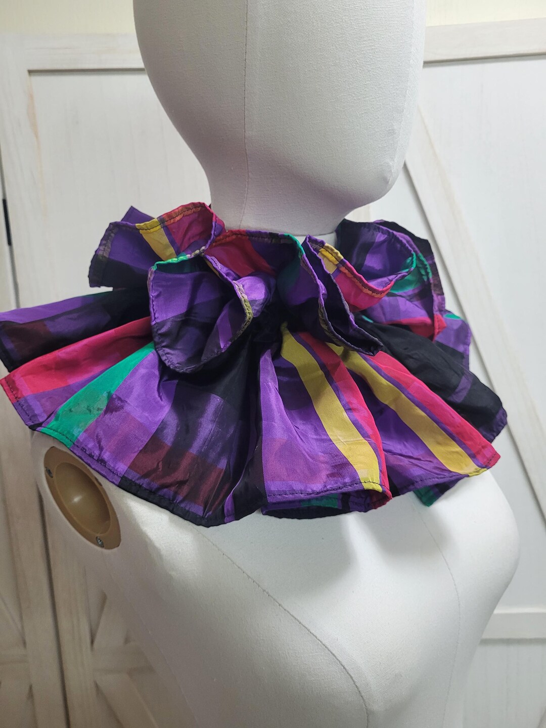 Taffeta Jester Clown Neck Ruff, Marie Antoinette Costume Sh11 - Etsy