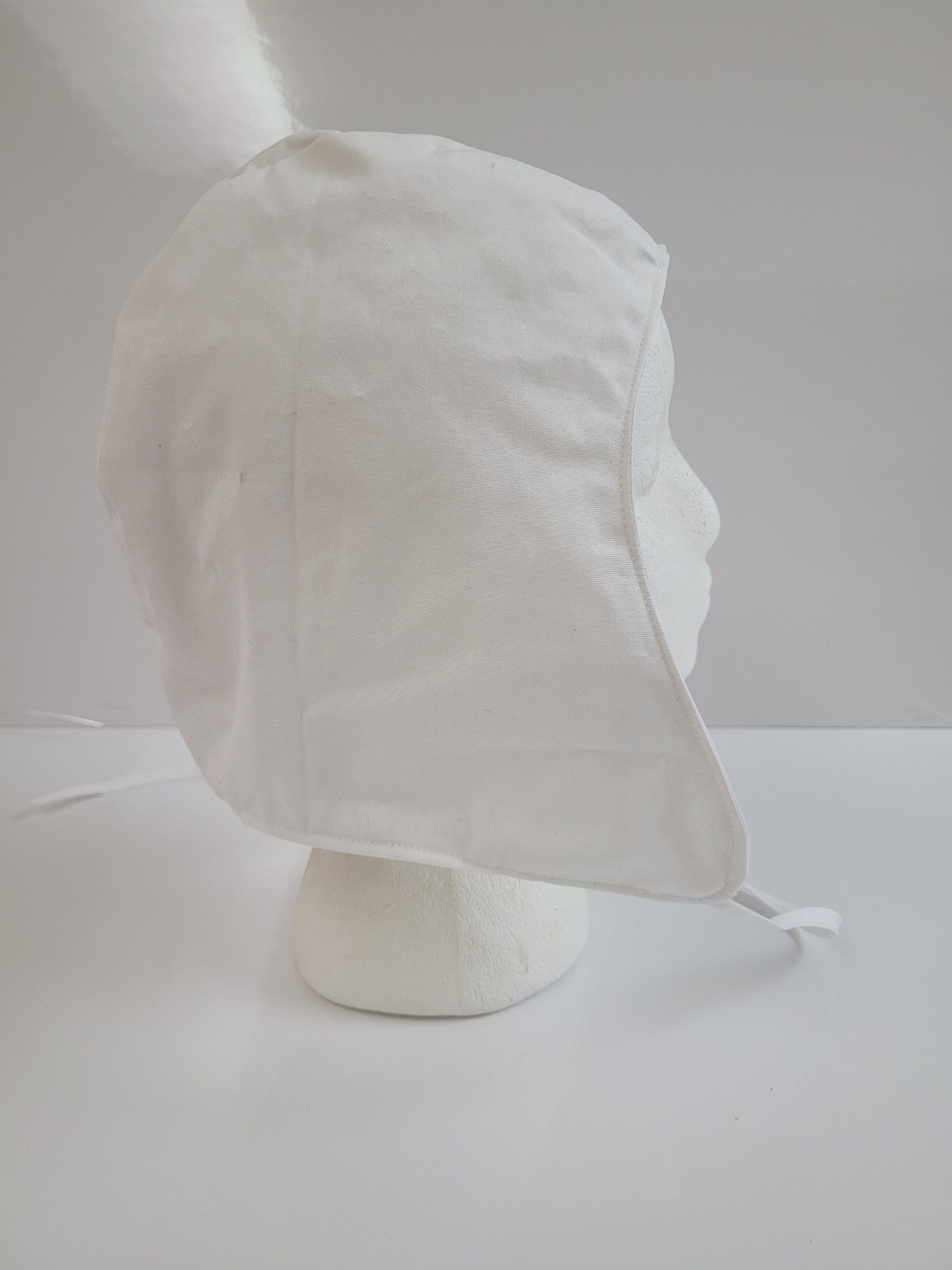 White Cotton Biggins Arming Cap, Renaissance Costume, Tudor Medieval ...