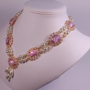 Opal Ellis Tudor Renaissance Necklace, Medieval Necklace Pearl Jewelry ...
