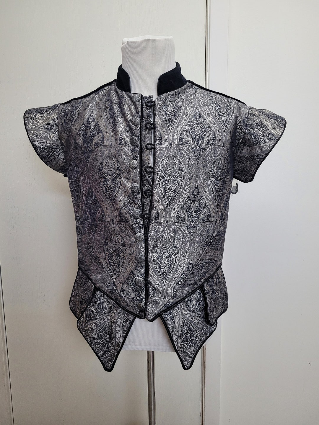 Chest 40" Pewter Tudor Vest Doublet, the Tudors King Henry, Renaissance ...